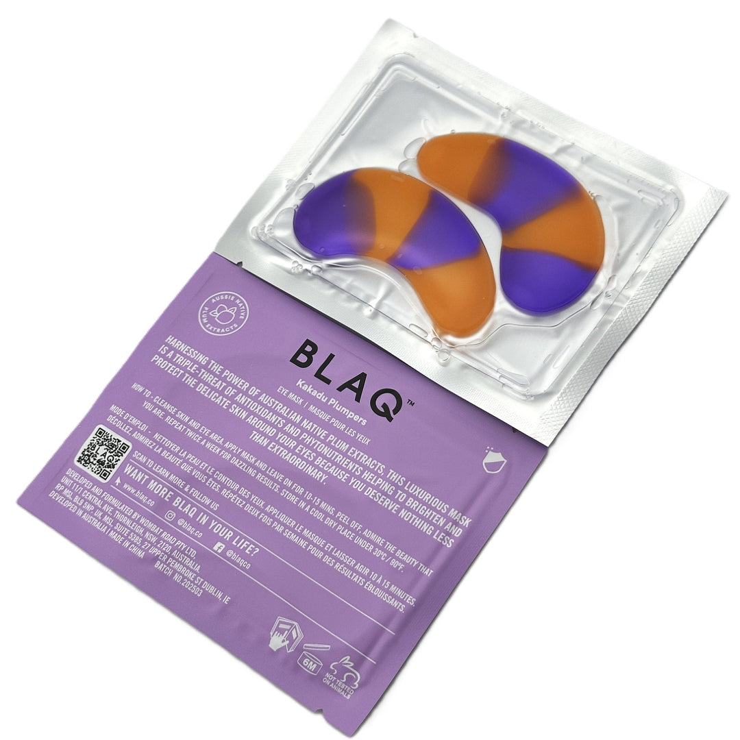 BLAQ Kakadu Plumpers Eye Masks - 2 Patches - Vitamin C Hydration | NEW ...